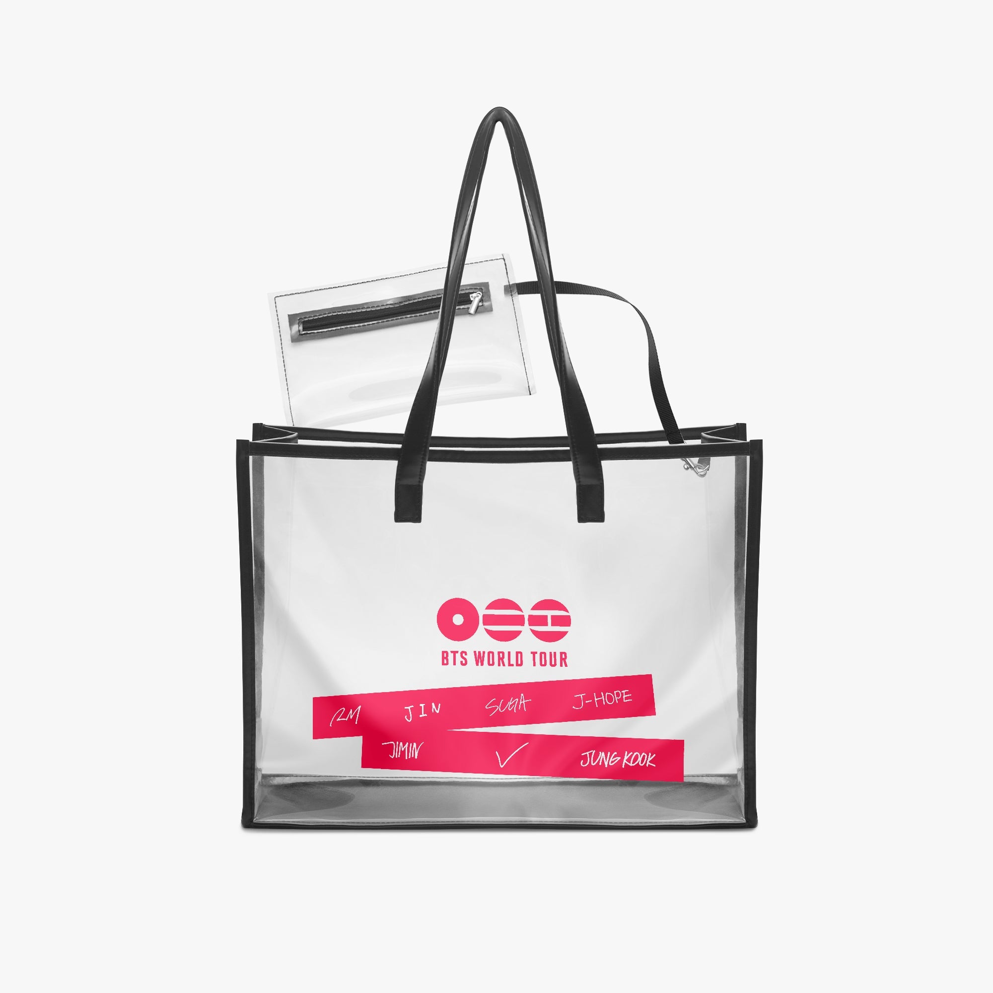 BTS WORLD TOUR ARIRANG 2026 Large PVC Tote Bag – Transparent Concert B ...