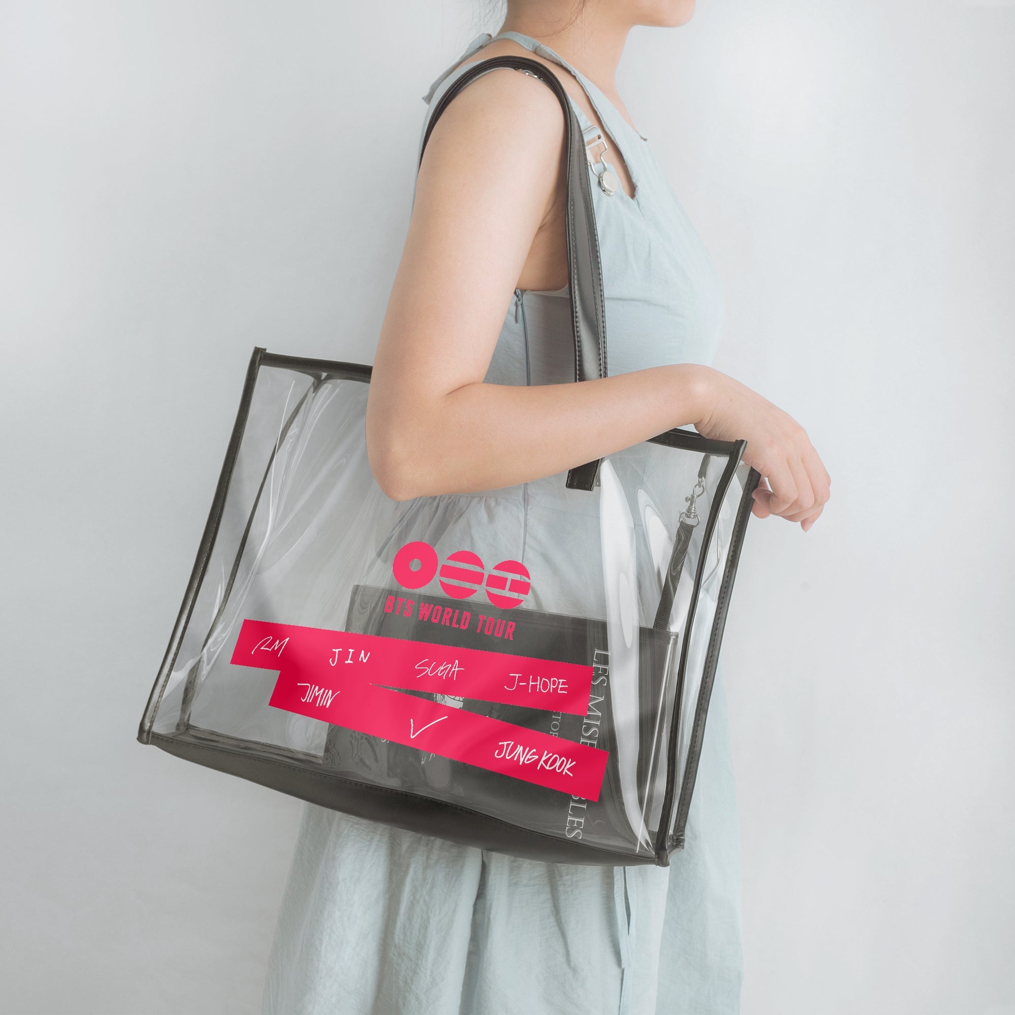 BTS WORLD TOUR ARIRANG 2026 Large PVC Tote Bag – Transparent Concert B ...